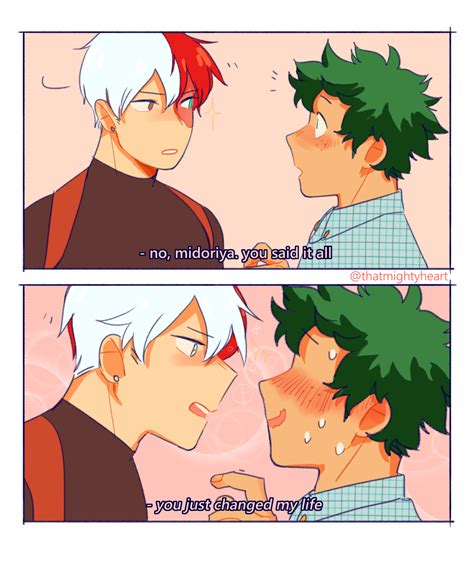 Midoriya Izuku And Todoroki Shouto Boku No Hero Academia And More Drawn By Thatmightyheart
