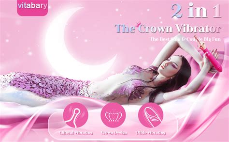 Crown Sex Toy Dildo Vibrator 2in1 Clitoris Sex Stimulator