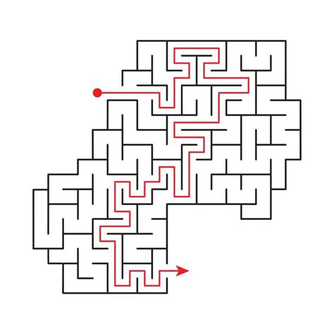 Maze Map Game Vector Images Depositphotos