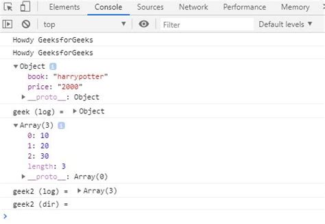Difference Between Console Dir And Console Log