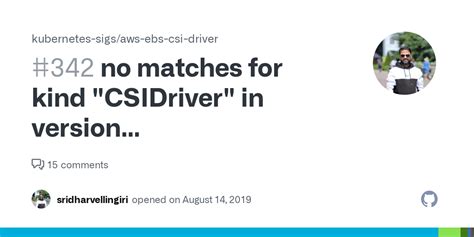 No Matches For Kind Csidriver In Version Storage K S Io V Beta Issue Kubernetes