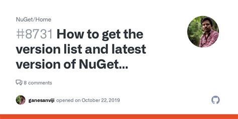 How To Get The Version List And Latest Version Of Nuget Package In Vscode Issue Nuget