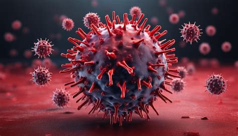 Premium Photo Infection In Motion A 3d Rendering Of A Virus Particle