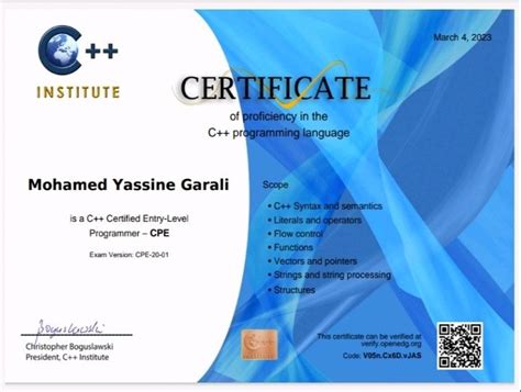 Mohamed Yassine Garali On Linkedin Cpp Cplusplus Cpe