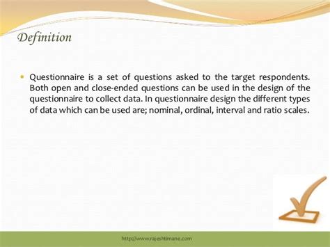 Questionnaire Types Definition Examples How To Design Descriptive