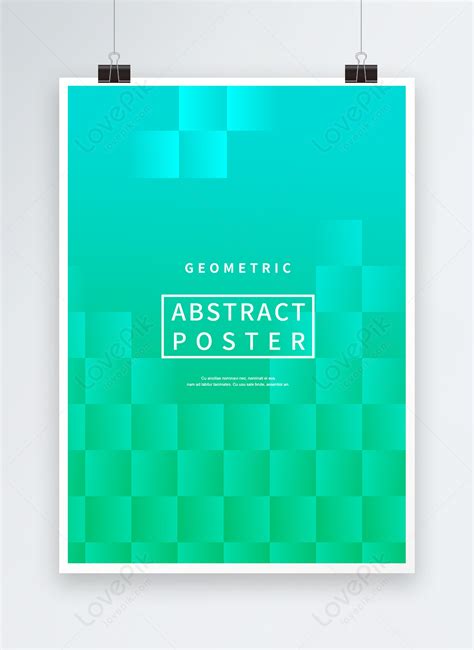 녹색 사각형 기하학적 그라데이션 추상 포스터 이미지 사진 464770424 무료 다운로드