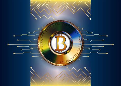 Futuristic Bitcoin Cryptocurrency Concept Of Digital Currency Mining Sci Fi Design Blockchain