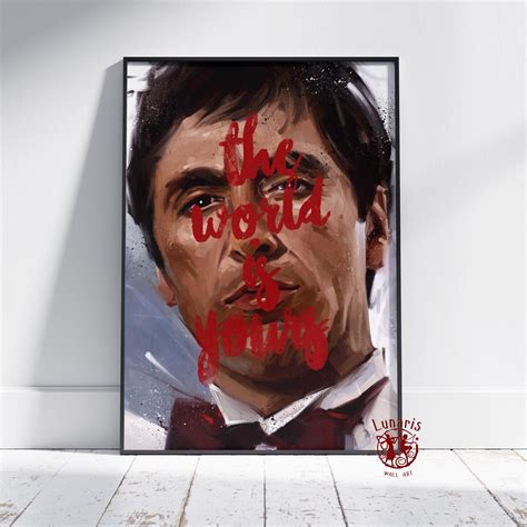Scarface Poster Tony Montana Wall Art Unframed Canvas Print T