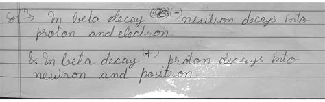 What Is The Meaning Of Beta Decay In Weak Nuclear Forces