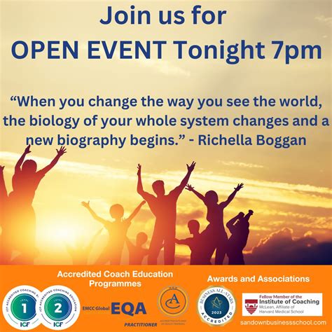 Open Event Tonight 7pm Click The Link Below To Register 🌍 At Sandown