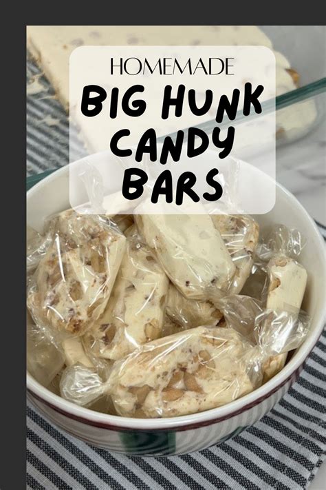 Homemade Big Hunk Candy Bars Easy Peanut Nougat Recipe Wordpress