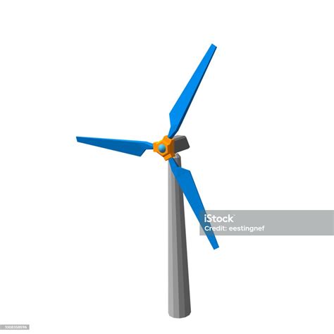 바람 Turbin 아이콘입니다 흰색 배경에 고립 벡터 일러스트입니다 풍력발전기에 대한 스톡 벡터 아트 및 기타 이미지 풍력발전기 3차원 형태 0명 Istock