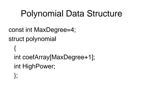 SOLUTION Polynomial Operations Studypool