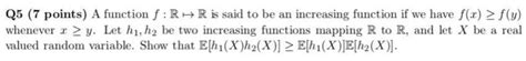 Solved Q5 7 Points A Function F RR Is Said To Be An Chegg Com