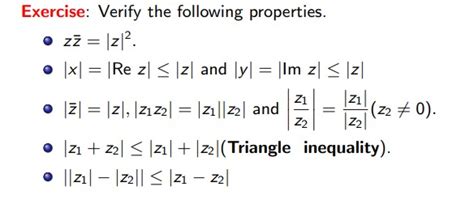 Solved Exercise Verify The Following Properties Chegg Com