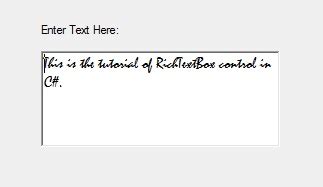 C Richtextbox