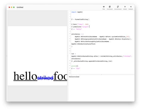 Formattedstring Strikethrough Attribute Issue Typemytype Drawbot GitHub