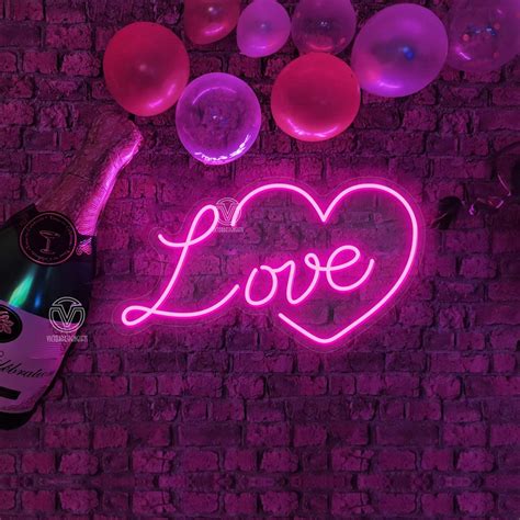 Love Heart Neon Sign Wedding Custom Neon Sign Weding Decor Led Neon