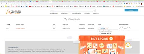 I Am Unable To Import Bot From Bot Store In A360 Community Edition I Tried With Both Option 1