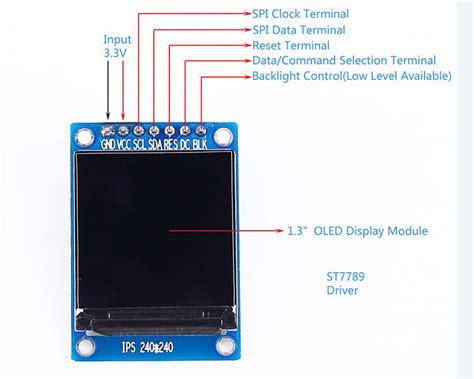 3 units 1 3 inch tft ips lcd display module 240x240 spi for arduin boardsandsensors