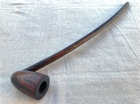 Long Stem Wizard Churchwarden Tobacco Smoking Pipe Black And Etsy