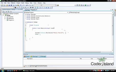 Visual C Console Tutorial How To Print Text In Console Window And Code