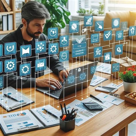 Premium Photo Business Developer Using Kanban Board Framework On Laptop Computer Agile
