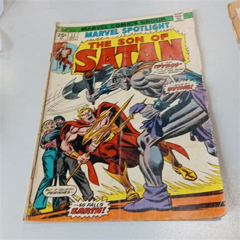 Marvel Spotlight 15 And 17 1974 Son Of Satan Comics Lot Steve Gerber Jim