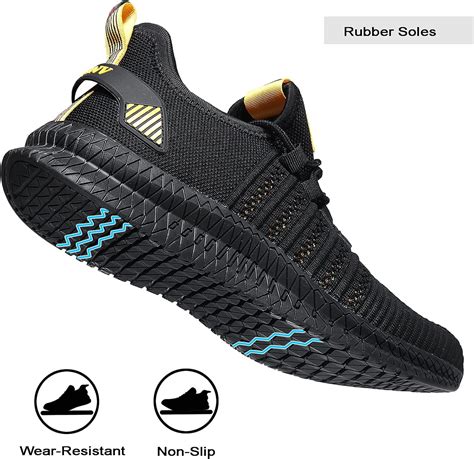 Mens Slip On Walking Shoes Lightweight Breathable Non Slip Running