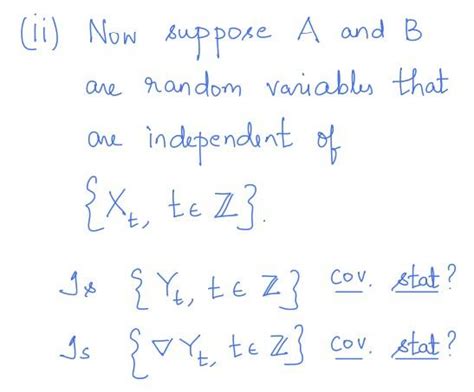 3 Suppose Yt And Xtεt∼ Iid
