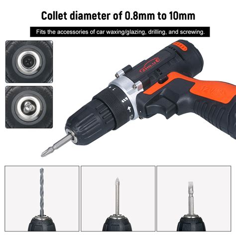 12v Cordless Drill Driver Kit 1400rpm Polisher C Vicedeal