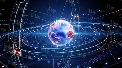 C4d科技地球连线插件预设 玩酷cg