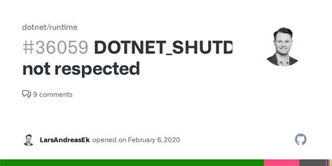 DOTNET SHUTDOWNTIMEOUTSECONDS Not Respected Issue Dotnet Runtime GitHub