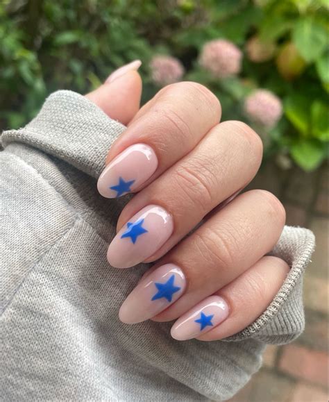 Cobalt Blue Star Nails Inspo Violet Nails Sassy Nails Star Nails