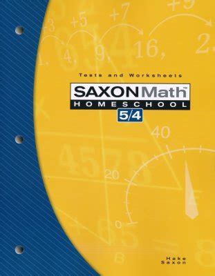 Saxon Math 4th Grade Worksheets Saxon Math 54 Grade 4 Sunrise