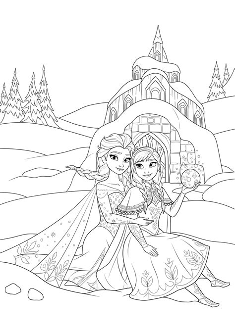 Anna Frozen Printable Coloring Pages Free Downloads