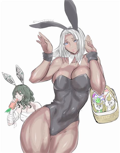 Rule 34 2girls Bunny Ears Bunnysuit Cross Xenoblade X Easter Elma