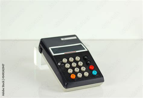 Vintage Mid Century Calculator Pocket Computer From S Design Space Age Stock Photo Adobe Stock