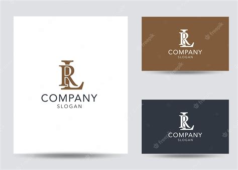 Premium Vector Modern Monogram Initial Letter Lr Logo Design Template