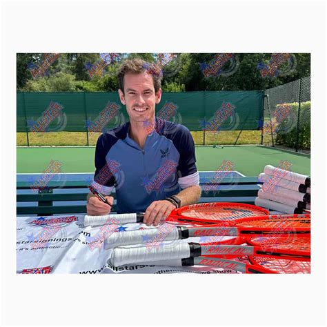 Andy Murray Signed Head Tennis Racket All Star Signings