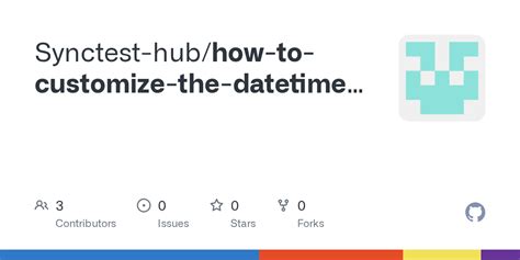 Github Synctest Hubhow To Customize The Datetime Axis In React Charts