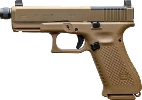 Glock 19X MOS W Threaded Barrel Ameriglo Suppressor Height Sights 9MM Davidsons Exclusive