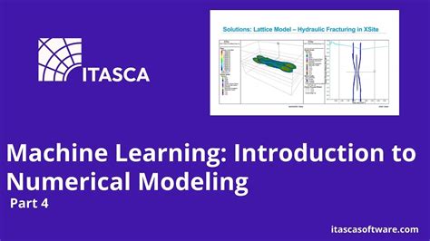 machine learning introduction to numerical modeling itasca software
