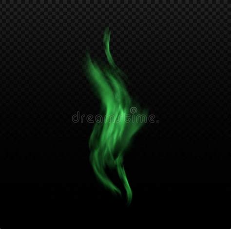 Green Magical Fire Flame Stock Vector Illustration Of Smell 347969906