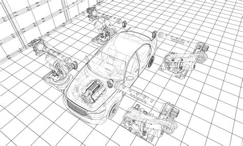 Assembly Motor Vehicle Royalty Free Vector Image