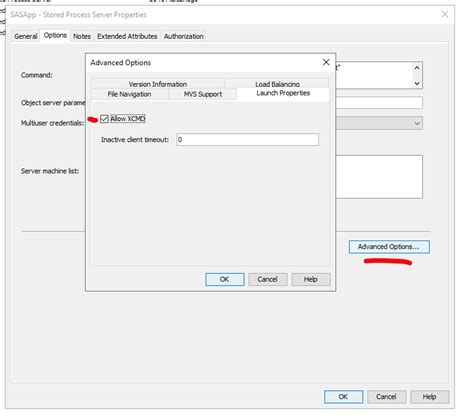 Solved Enable Xcmd While Opening The Stored Process Via Sasportal