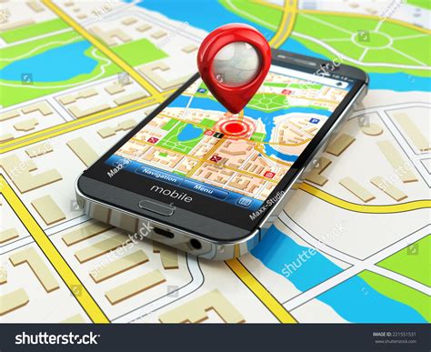 Mobile Gps Pin Images Stock Photos Vectors Shutterstock