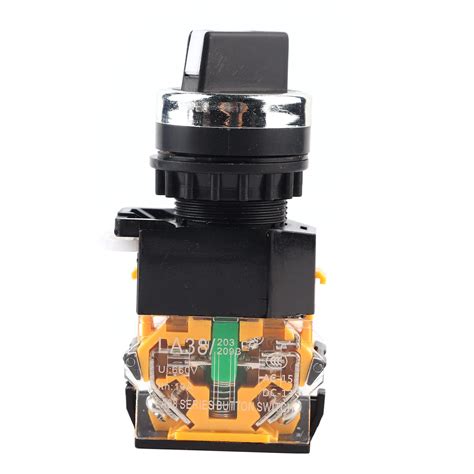 Buy Switch 22mm Round Rotary Selector Switch 2 Positions Nc No Self Locking For