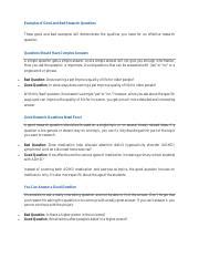 Examples Of Good And Bad Research Questions Pdf Examples Of Good And Bad Research Questions