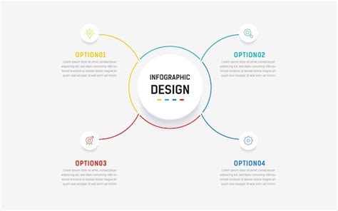 Premium Vector Vector Four Step Infographic Element Design Vector Template For Presentation